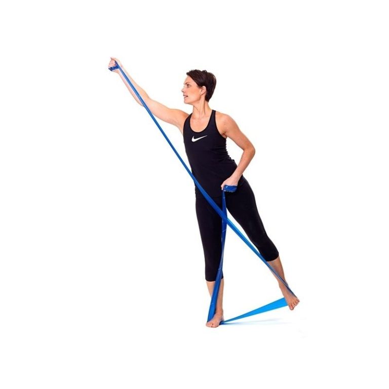 TheraBand 5.5 m – latexový pás – modrý – originál (USA) – GYMSPORT.sk